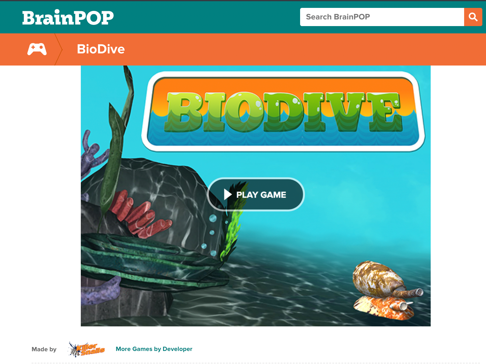 BioDive + BrainPOP! – KillerSnails